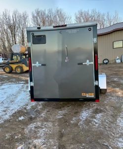 2024 New Prairie Road 6' x 12' v-nose enclosed cargo trailer with a ...